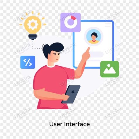 사용자 인터페이스의 편집 가능한 플랫 그림 Png 일러스트 무료 다운로드 Lovepik