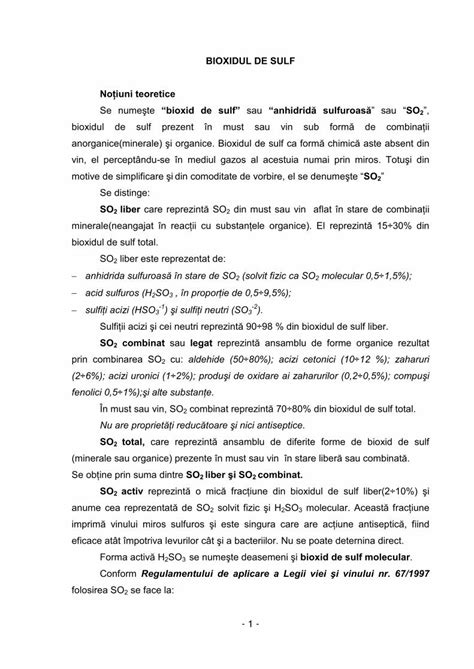 Pdf L08 Determinarea So2 Liber Si Total Metoda Ripper Dokumentips