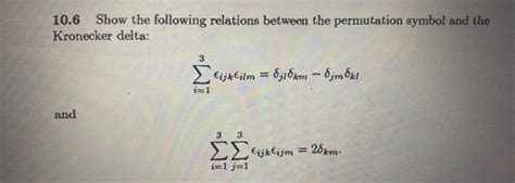 Solved 106 Show The Following Relations Between The