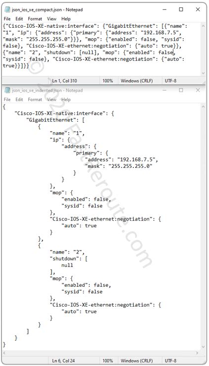 Interpret JSON Encoded Data Fast Reroute
