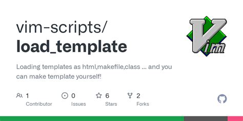 GitHub Vim Scripts Load Template Loading Templates As Html Makefile