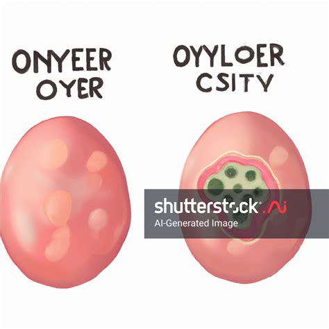 one ovary health one multiple cysts ai generated image 2334518021 shutterstock