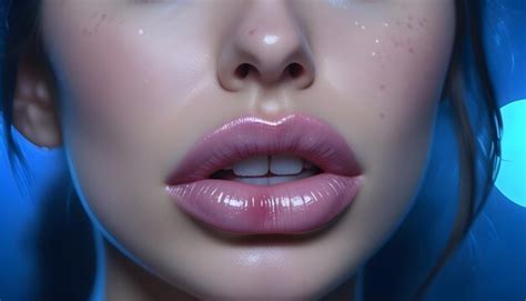 Premium Photo Sensual And Lovely Lips Dripping