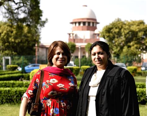 Actor Bobby Darling With Her Lawyer Meera Kaura Patel After The Completion Of First Days