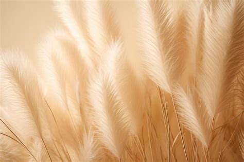 Premium Ai Image Abstract Natural Background Of Soft Plants Cortaderia Selloana Pampas Grass