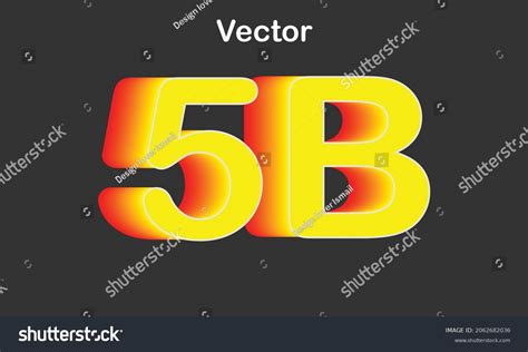 5b 3d With Shining 3d Numbers 5b Slightly Faded Royalty Free Stock