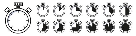스톱워치 아이콘입니다 타이머 기호입니다 카운트 다운 서클 클럭 카운터 타이머 빠른 시간 아이콘입니다 원 화살표 아이콘입니다 10에 대한 스톡 벡터 아트 및 기타 이미지