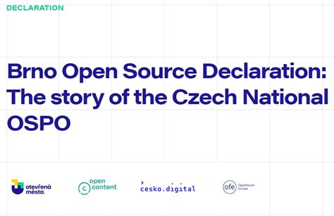 Source Code Control Limited On Linkedin Brno Open Source Declaration