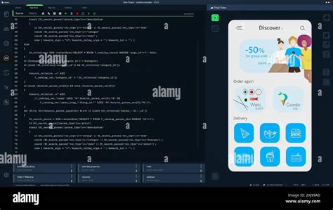 Dark Programming Interface For Mobile Applications Ux Ui Development