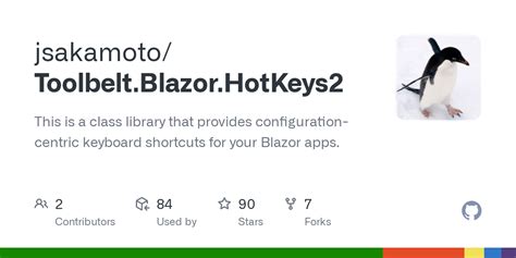 Github Jsakamototoolbeltblazorhotkeys2 This Is A Class Library That Provides Configuration