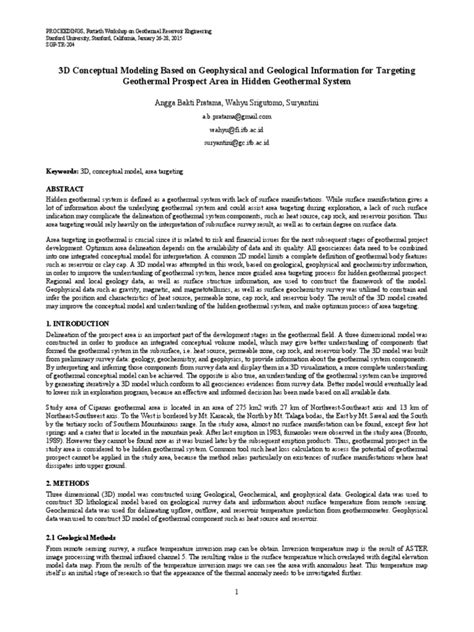 3d Conceptual Modeling Based On Geophysical And Geological Information For Targeting Pdf