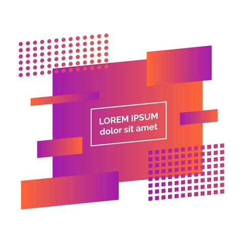 Trendy Geometric Colorful Abstract Badge 12485465 Vector Art At Vecteezy