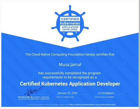 musa jamal on linkedin ckad kubernetes certification