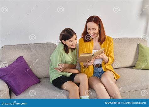 Smiling Woman Reading Book About Sex Stock Image Image Of Education Bonding