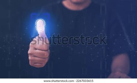 Businessman Fingerprint Scan Biometric Authentication Concept Stock Photo 2267033615 Shutterstock