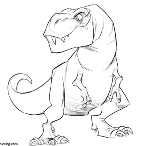Jurassic World Fallen Kingdom Coloring Pages Indomius Rex Free