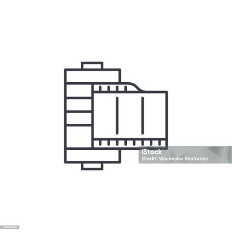 영화 선형 아이콘 개념입니다 영화 라인 벡터 기호 상징 그림입니다 0명에 대한 스톡 벡터 아트 및 기타 이미지 0명 감독 개체 그룹 Istock