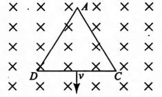 An Equilateral Triangular Loop ADC Having Some Resistance Is Pulled With A Constant Velocity V