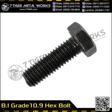 Black Iron Grade 10 9 High Tensile Hexagonal Bolt Bolt And Nut
