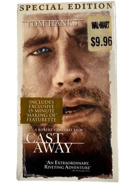 Cast Away Vhs Sealed Special Edition Tom Hanks 2000 Fox Video Rare New