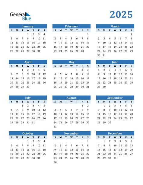 2025 Calendar Template Word Free Download