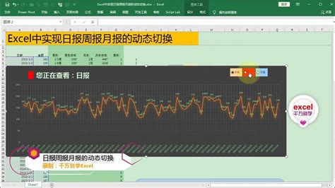 Excel中实现日报周报月报的动态切换，简单到没朋友！ Youtube