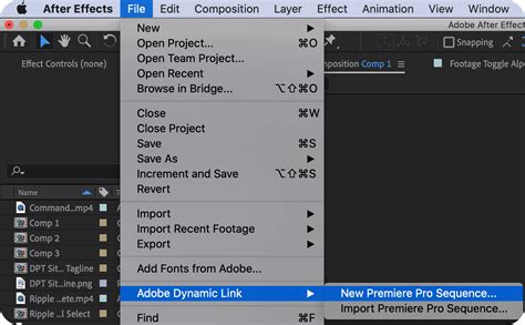 How To Use The Adobe Dynamic Link In Premiere Pro And After Effects