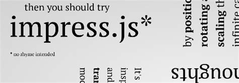 building a presentation with impress js auggernaut