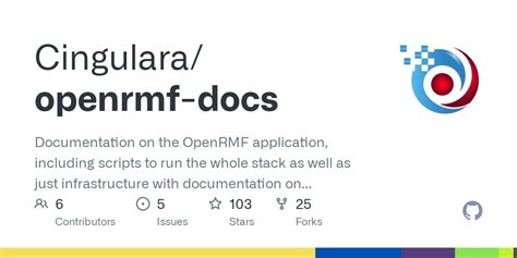 Github Cingularaopenrmf Docs Documentation On The Openrmf