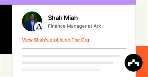 Shah Miah Finance Manager At Ark The Org