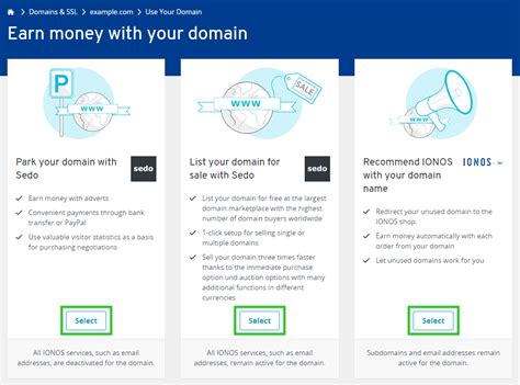 Monetizing Your Ionos Domains Ionos Help