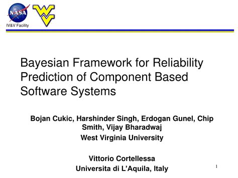 Ppt Bayesian Framework For Reliability Prediction Of Component Based