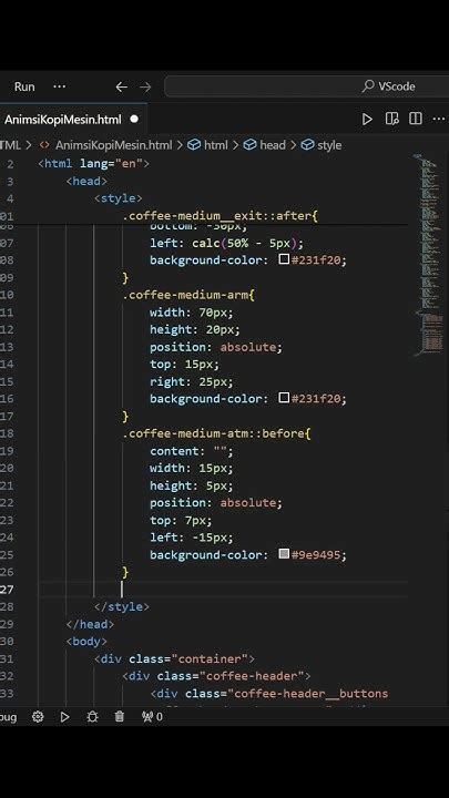 Animasi Mesin Kopi Html Css Programming Jagocoding Coding Html Css Technology