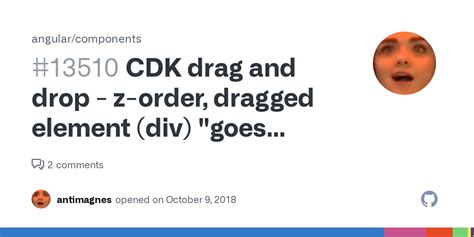 Cdk Drag And Drop Z Order Dragged Element Div Goes Under Another And Is Not Draggable