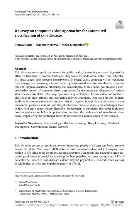 A Survey On Computer Vision Approaches For Automated Classification Of