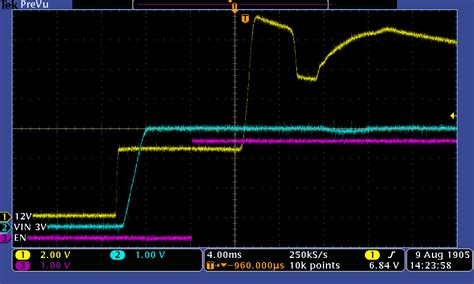 Tps55330 Step Increase In Output Voltage And Large Inrush Current Power Management Forum