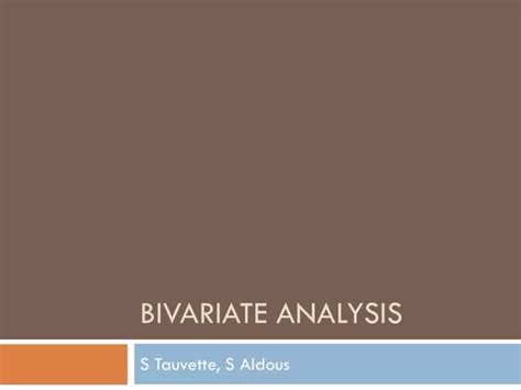 Ppt Bivariate Analysis Powerpoint Presentation Free Download Id 7070873