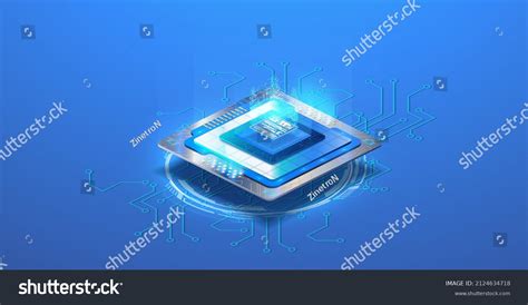 Microchip Microprocessor Hardware Engineering Futuristic Microchip