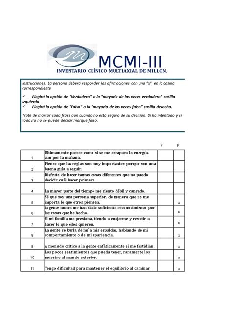 Mcmi Pdf Sicología