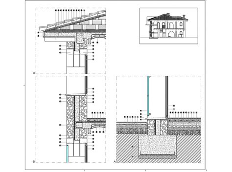 Facade Sectional Constructive Structure Details Of Building Dwg File Artofit