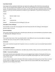 Case Memo Format Docx Case Memo Format Each Babe Will Be Required To Submit Two Case Memos