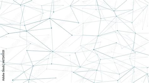 Communication In Motion Abstract Lines Creating Connective Network On White Background Science