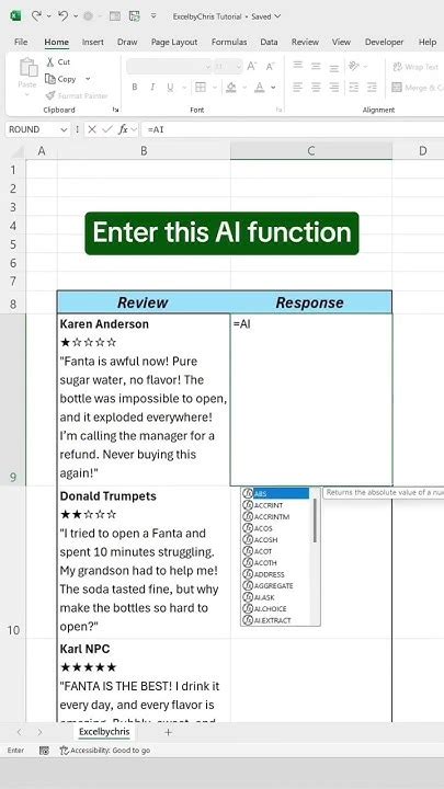 How To Automate Responses In Excel By Chatgpt Excel Exceltips