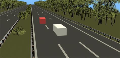 Simulation Of A Cut In Scenario With Carla Upper Image In Opendrive