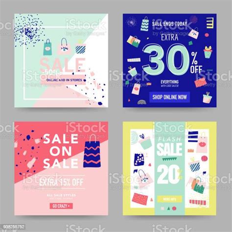 판매 배너 서식 파일이입니다 포스터 프로 모션 웹 디자인 할인 플 래 카드 전단지 광고 프로 모션 패션 배경 벡터 일러스트 레이 션 소매 소비자주의에 대한 스톡 벡터 아트