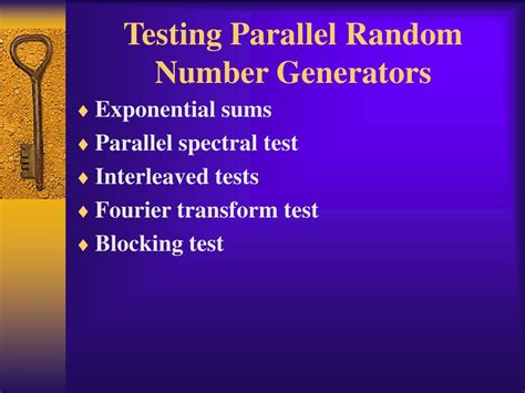 Ppt Parallel Random Number Generation Powerpoint Presentation Free