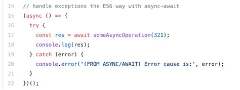 Exception Handling In Es6 — Async Await With Try Catch By Adam Bene Medium