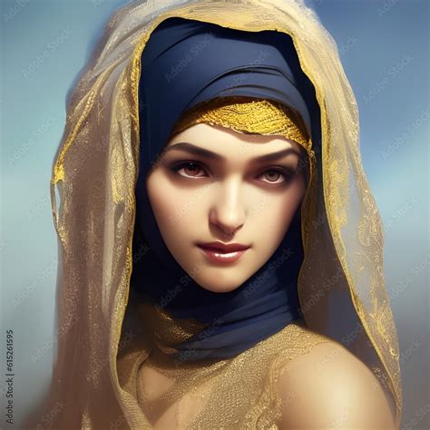 Muslim Princess Ai Generative Ai Generative Beautiful Muslim Princess