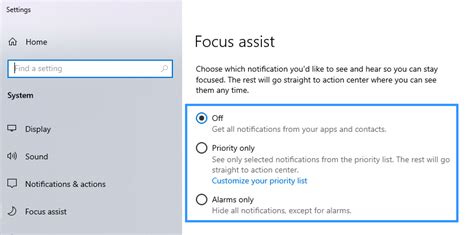 Hotkey Or Script To Enable Or Disable Focus Assist In Windows 10