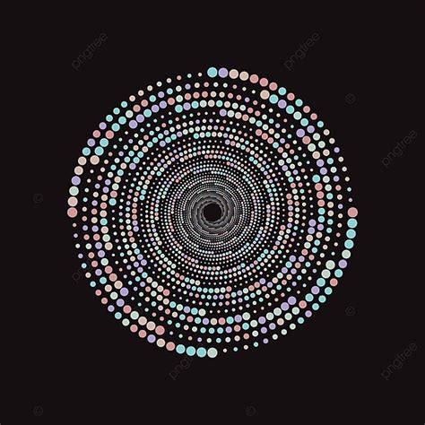 Massive Dotted Spiral Vortex Design Artwork Retro Design Trendy Vector Retro Design Trendy